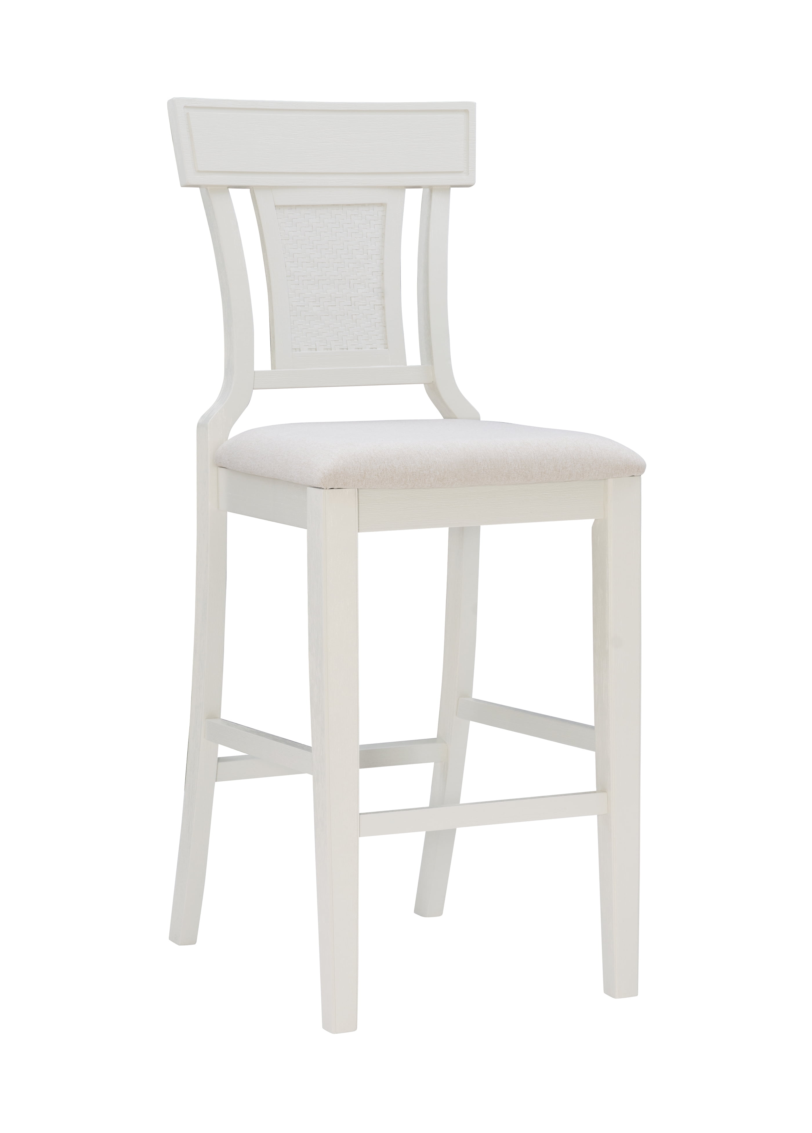 Free Shipping! Linon Rylan 30 Inch Bar Stool Whitewash Finish Beige ...