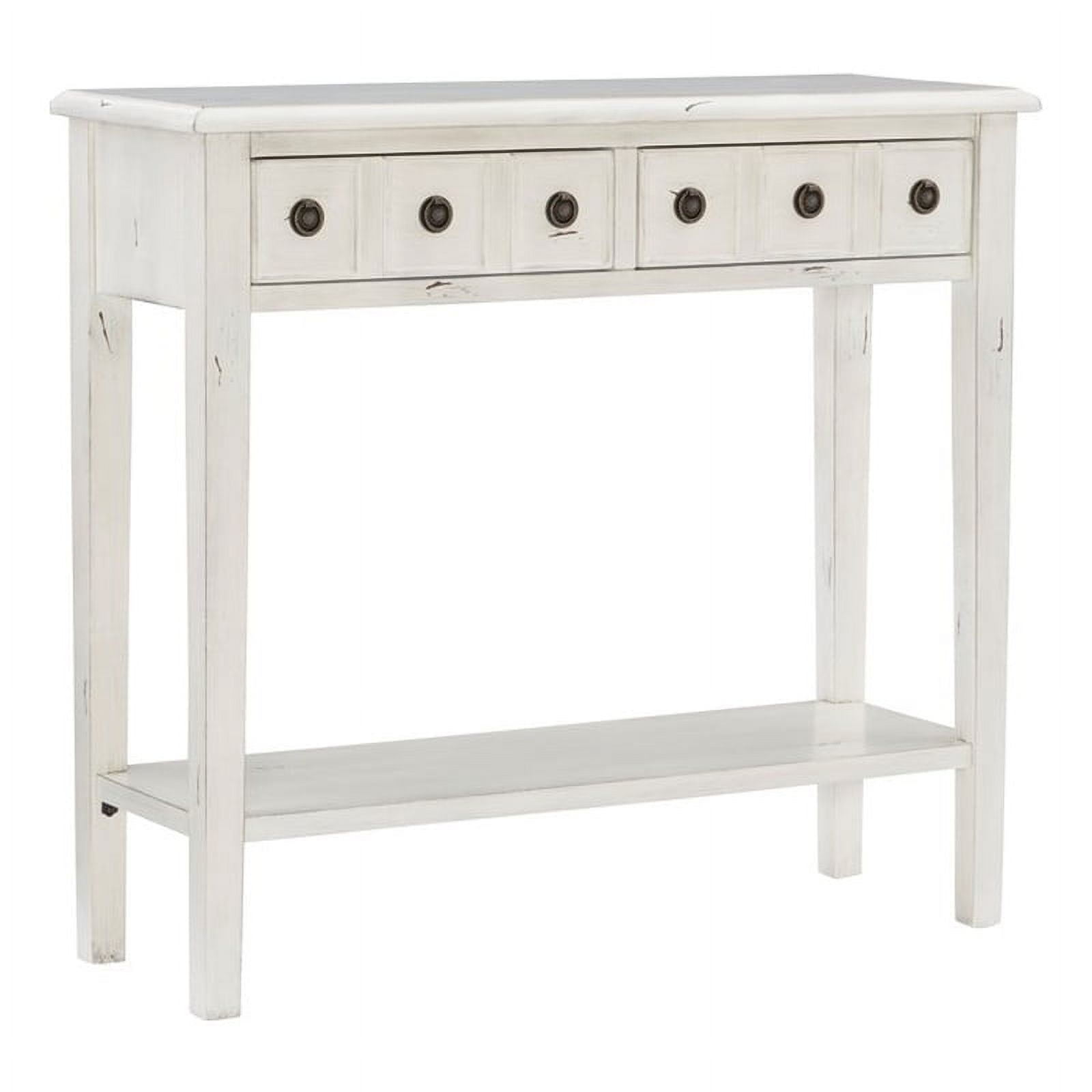 Linon Sadie Wood 38" Console Table in Cream - Walmart.com