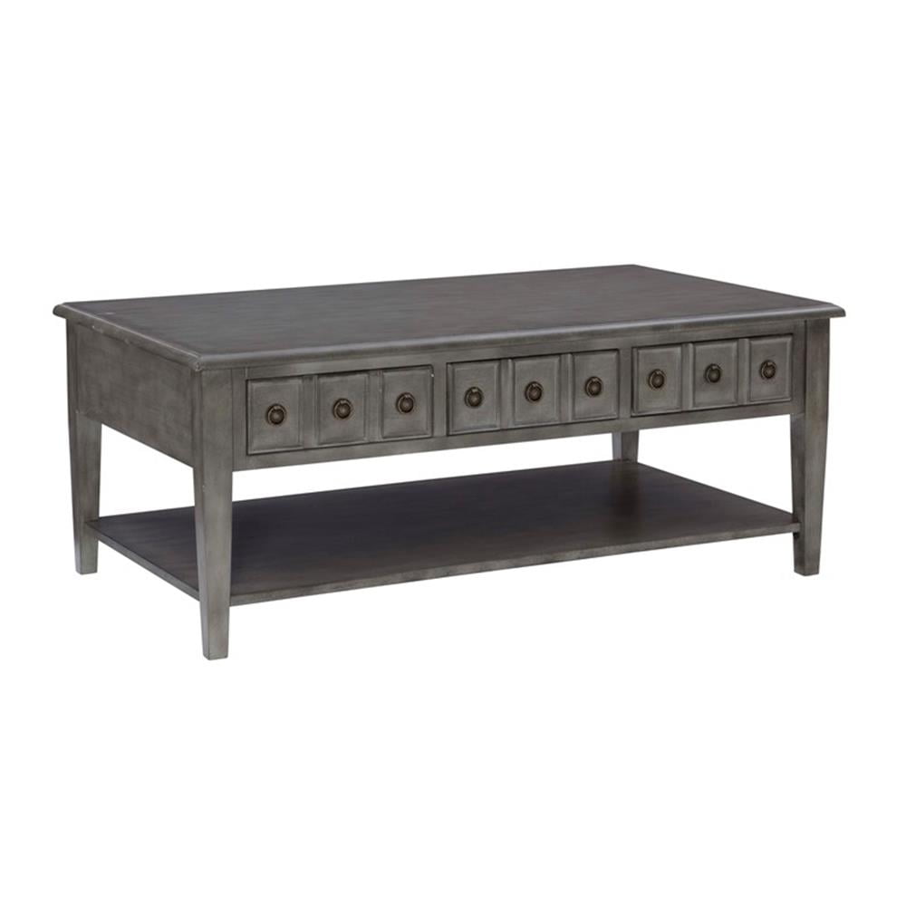 Linon Sadie Wood Coffee Table with Storage in Gray - Walmart.com