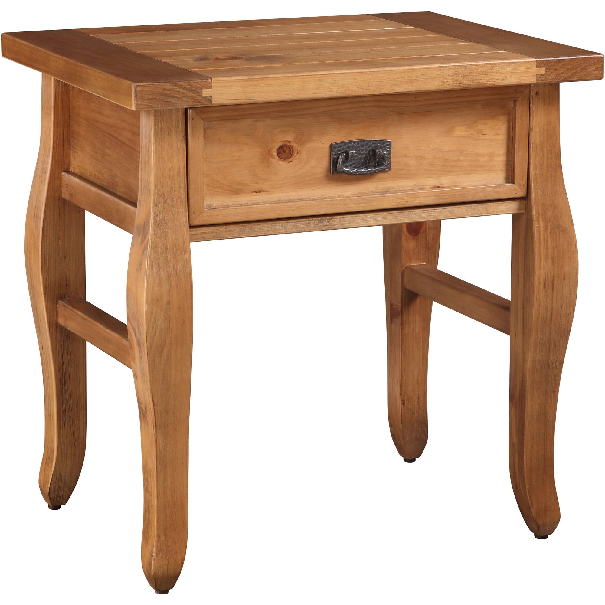 Linon Santa Fe End Table, Antique Finish, 24 inches Tall - Walmart.com
