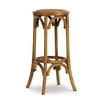 "Linon Rae Rustic Natural Bar Stool, Backless, 24"" Seat Height, Brown ...