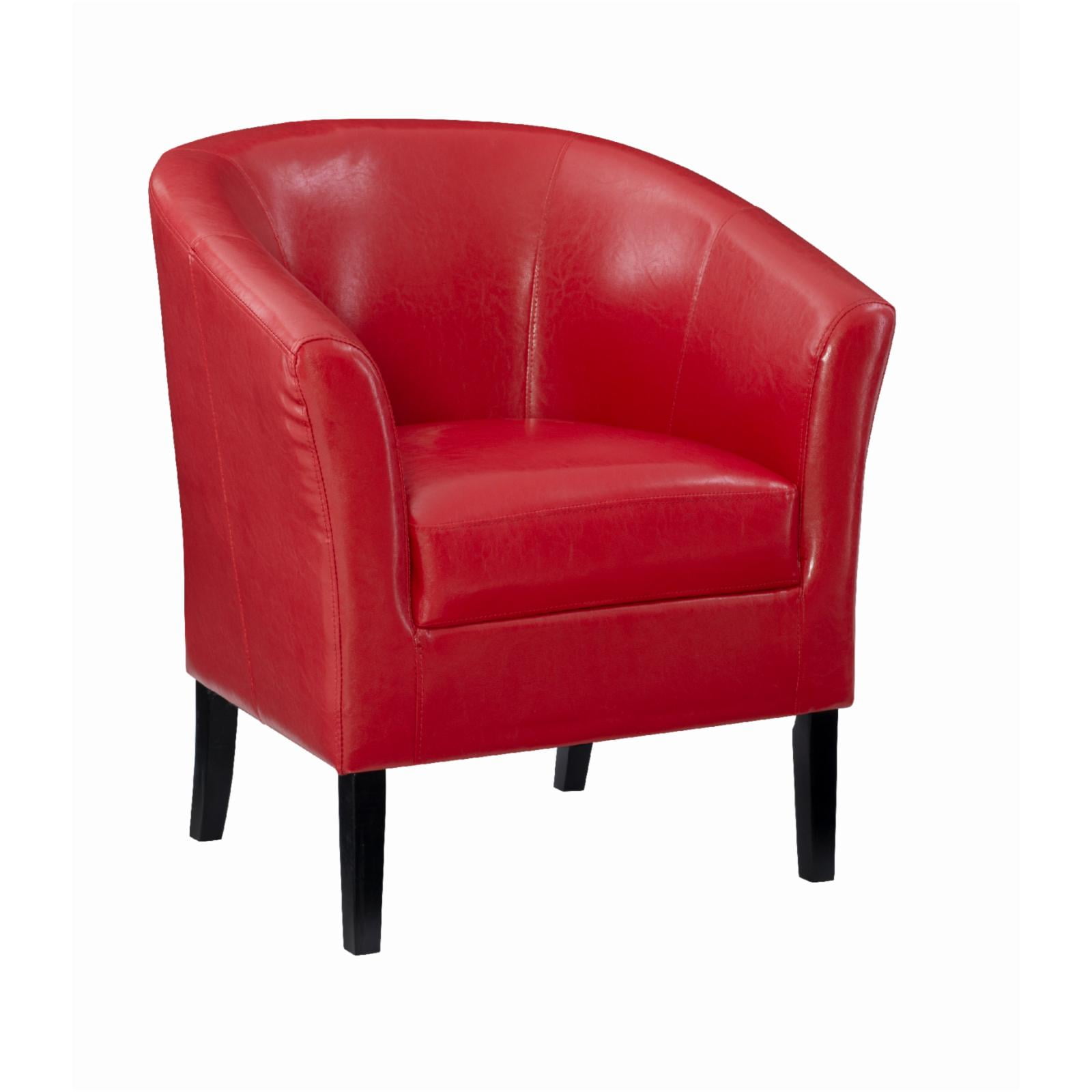 Linon Simon Oceanside Upholstered Club Chair in Blue Multi Coral Print ...