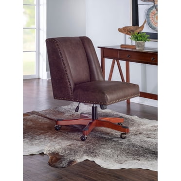 Linon Draper Office Chair, Cowhide Print, Multiple Colors & Base ...