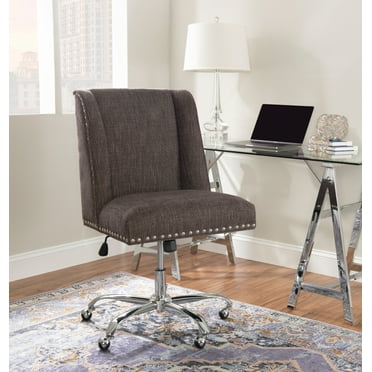 Linon Draper Office Chair, Multiple Colors and Base Options - Walmart.com