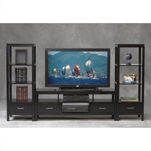 Linon Sutton Black Plasma TV Center for TVs up to 54 inches - Walmart.com