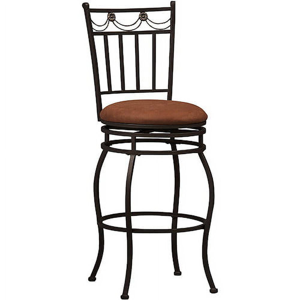 Linon Swag High Bar Stool, Brown, 30 inch Seat Height - Walmart.com