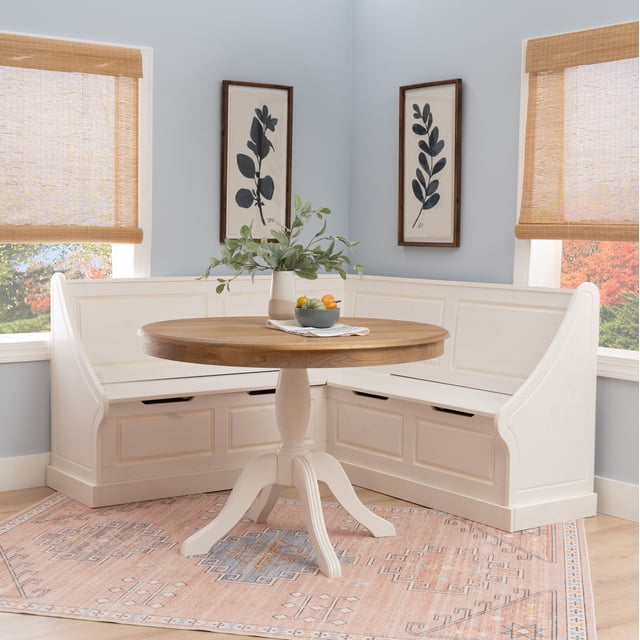 Free Shipping! Linon Tobin Corner Dining Breakfast Nook and Table with ...