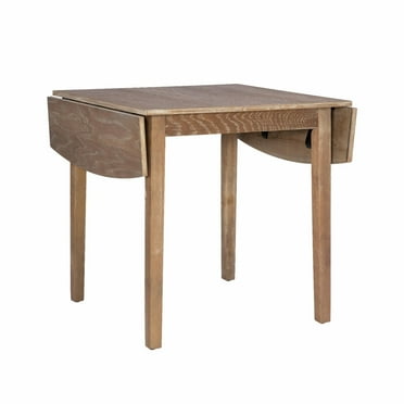 Linon Ervin Wood Square Drop Leaf Table in White - Walmart.com