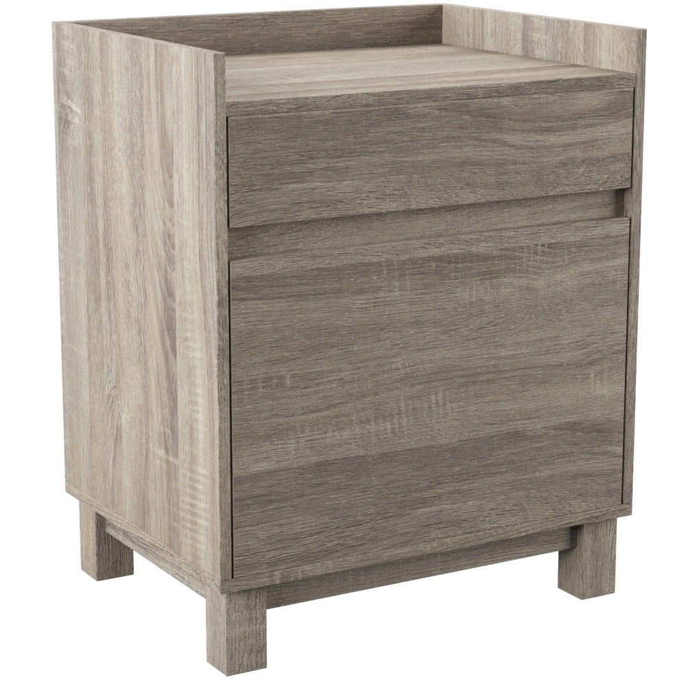 Linon Tracey MDF Filing Cabinet with 2 Drawers, Gray - Walmart.com