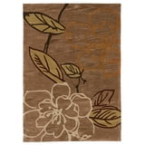 Linon Trio Space Dyed Floral Area Rug - Walmart.com