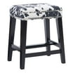 Linon Walt Cow Print Counter Stool, 24.5 inch Seat Height, Multiple ...