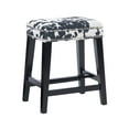 Linon Walt Cow Print Counter Stool, 24.5 inch Seat Height, Multiple ...