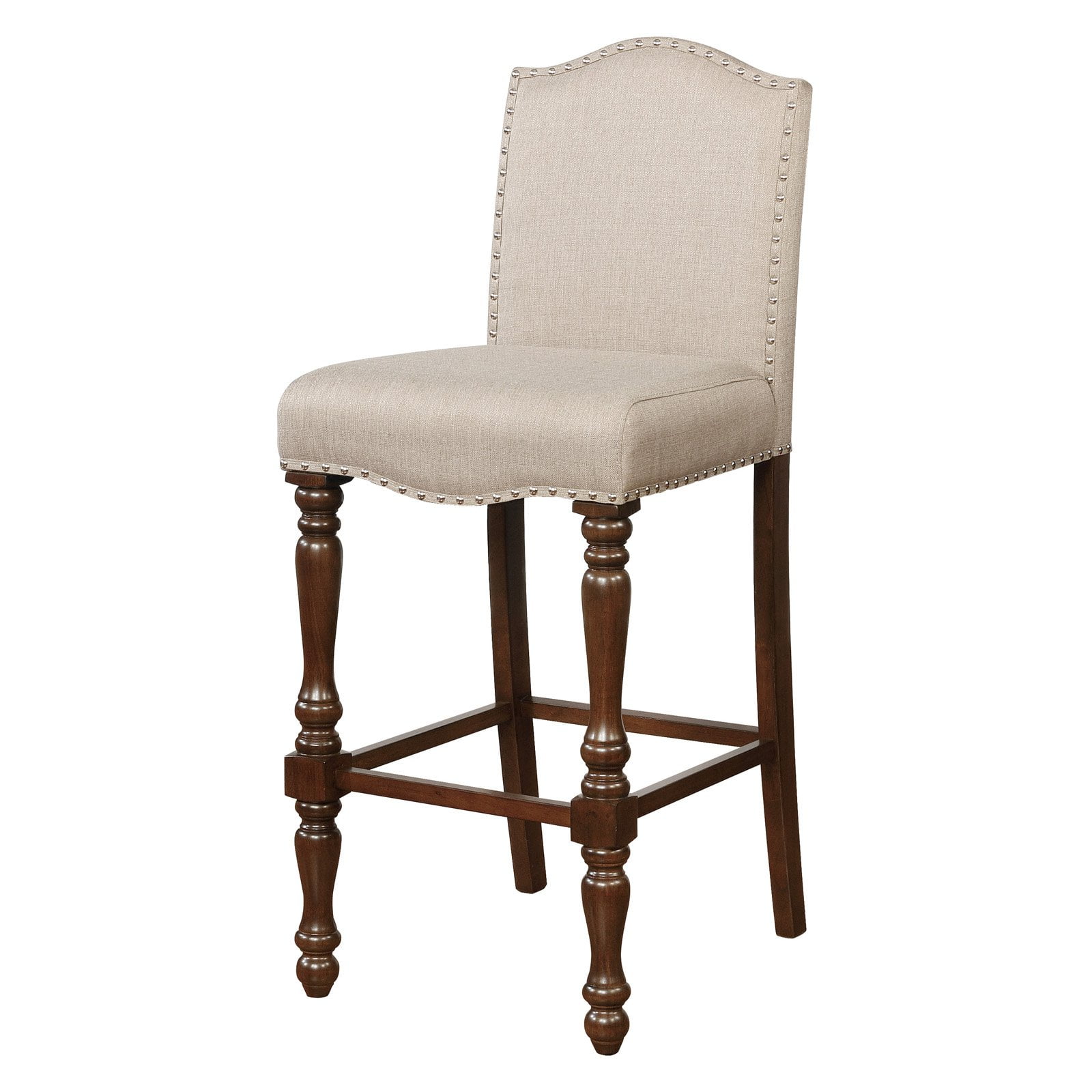 Linon Willow Bar Stool, Brown, 30.5 inch Seat Height - Walmart.com