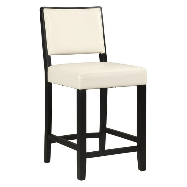 Linon Zoe Counter Stool, White, 24 inch Seat Height - Walmart.com