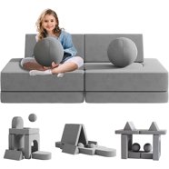 Linor 10PCS Kids Sofa Couch, Modular Toddler Couch for Small Children's ...