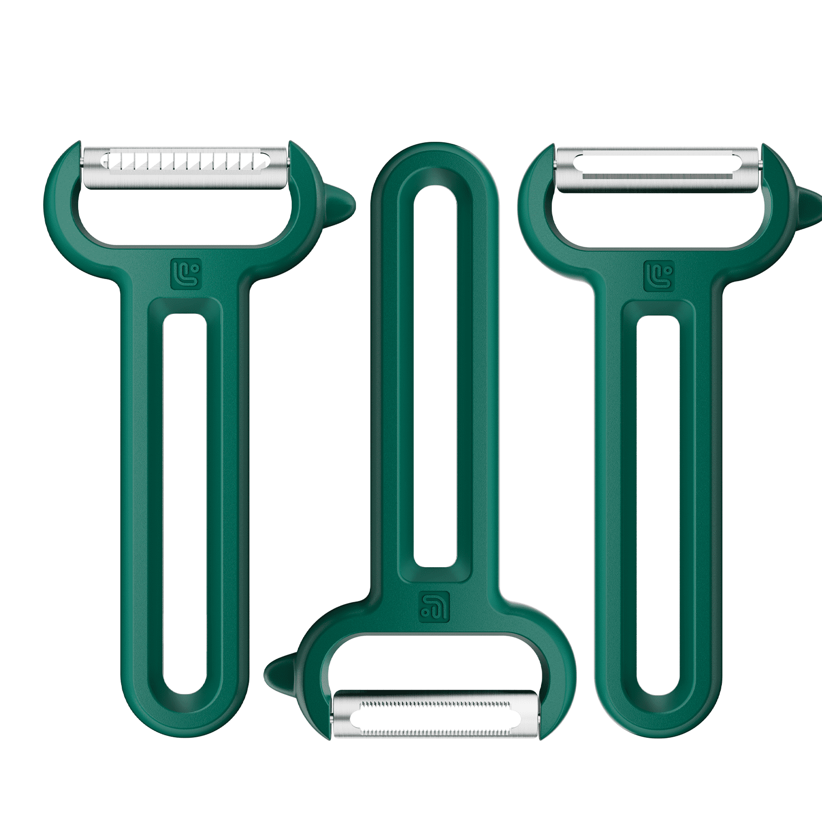 Linoroso Y-Shaped Vegetable Peelers Set - 3 PCS Swivel Peeler with ...