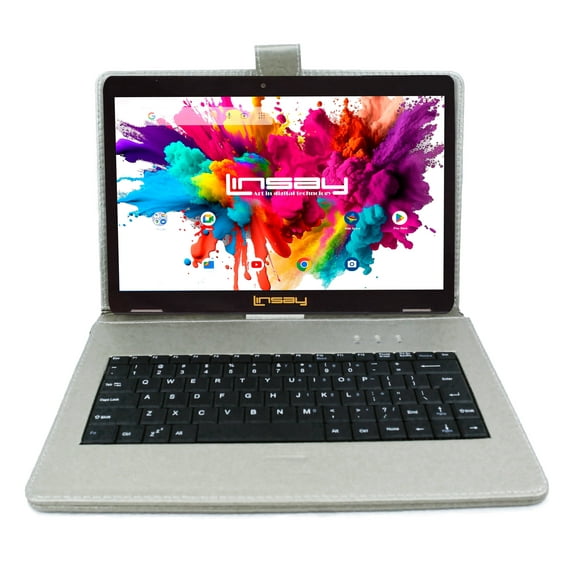 Linsay 10.1" Octa Core 4GB RAM 128GB Storage Android 15 Tablet with ...