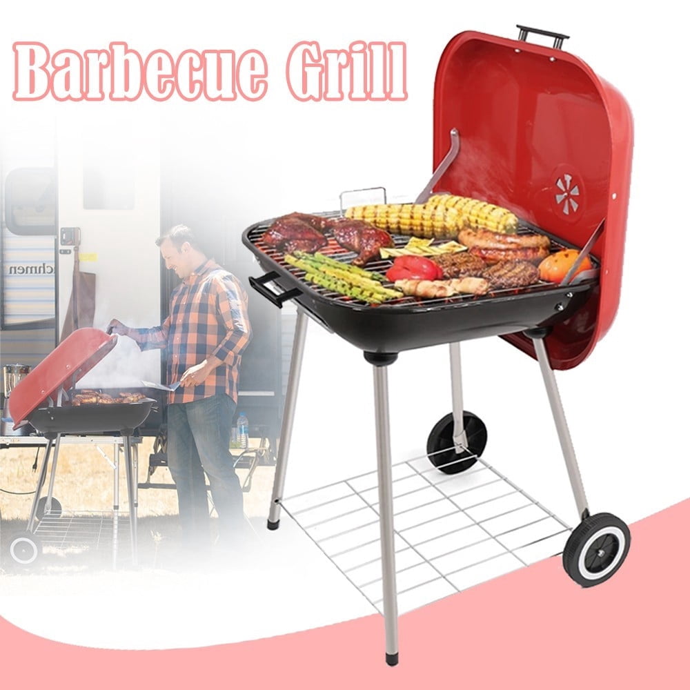 Linsen-outdoors BBQ Grill Charcoal Barbecue Grill Stainless Steel ...