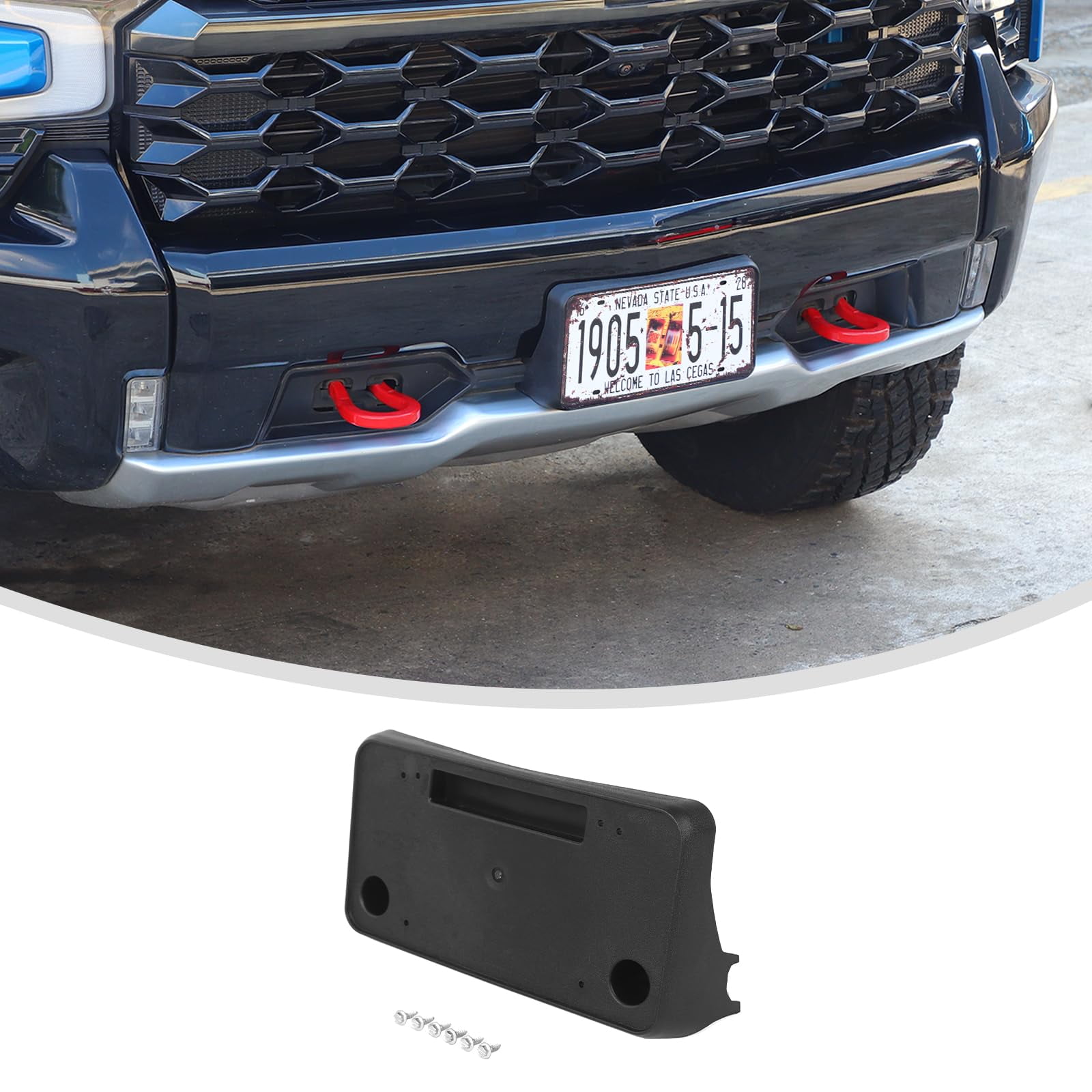 Linskip for 2022+ Chevy Silverado ZR2 Front Plate License Frame Bracket ...