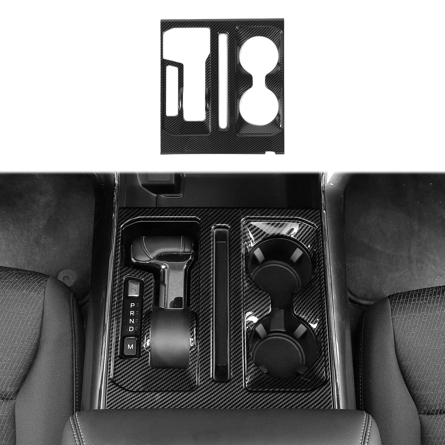 Linskip Center Console Gear ZS23 Shift Panel Trim Compatible with Ford F150 2021 2022 2023, for ...