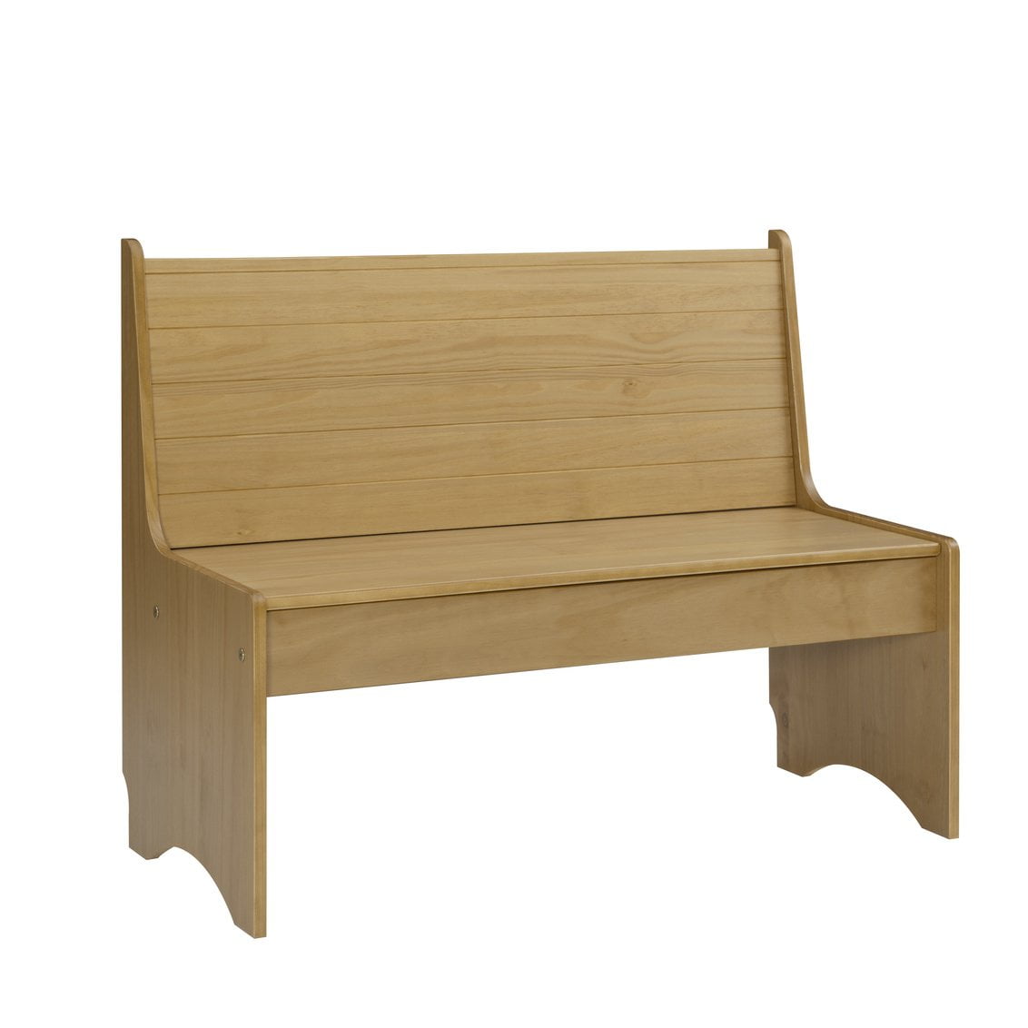 Linson Pine Wood Large Back Bench - Walmart.com