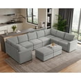 Linsy Home Oversized Modular Couch, Sectional Sofa with Storage ...