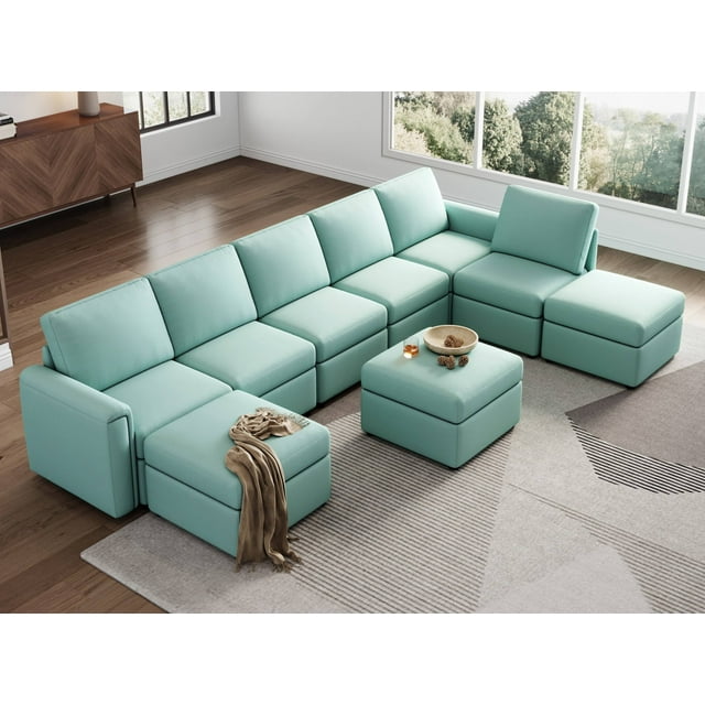 Linsy Home Oversized Modular Couch, Sectional Sofa with Storage ...