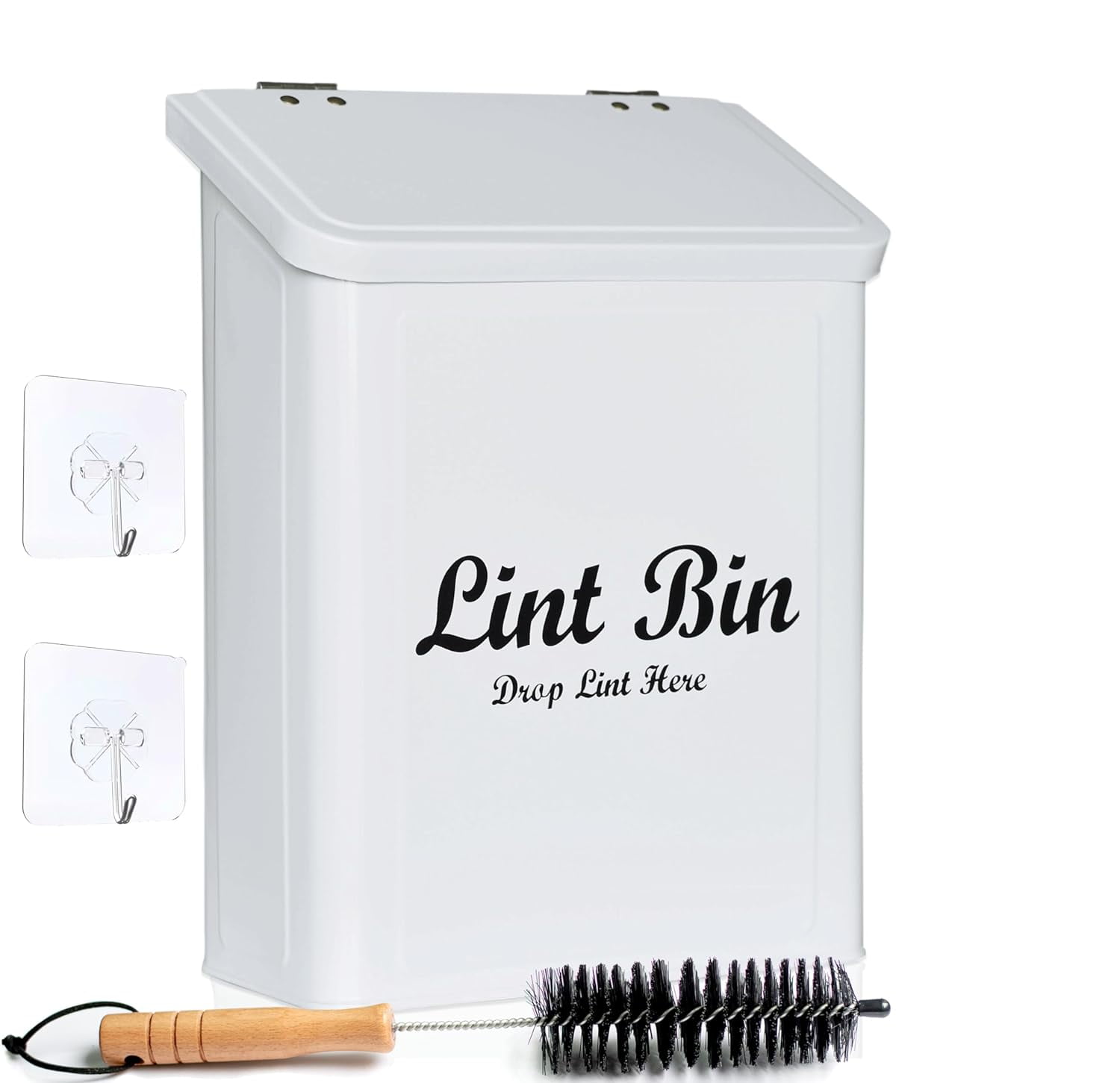 Lint Bin For Laundry Room Magnetic- Metal Lint Box For Laundry Room ...