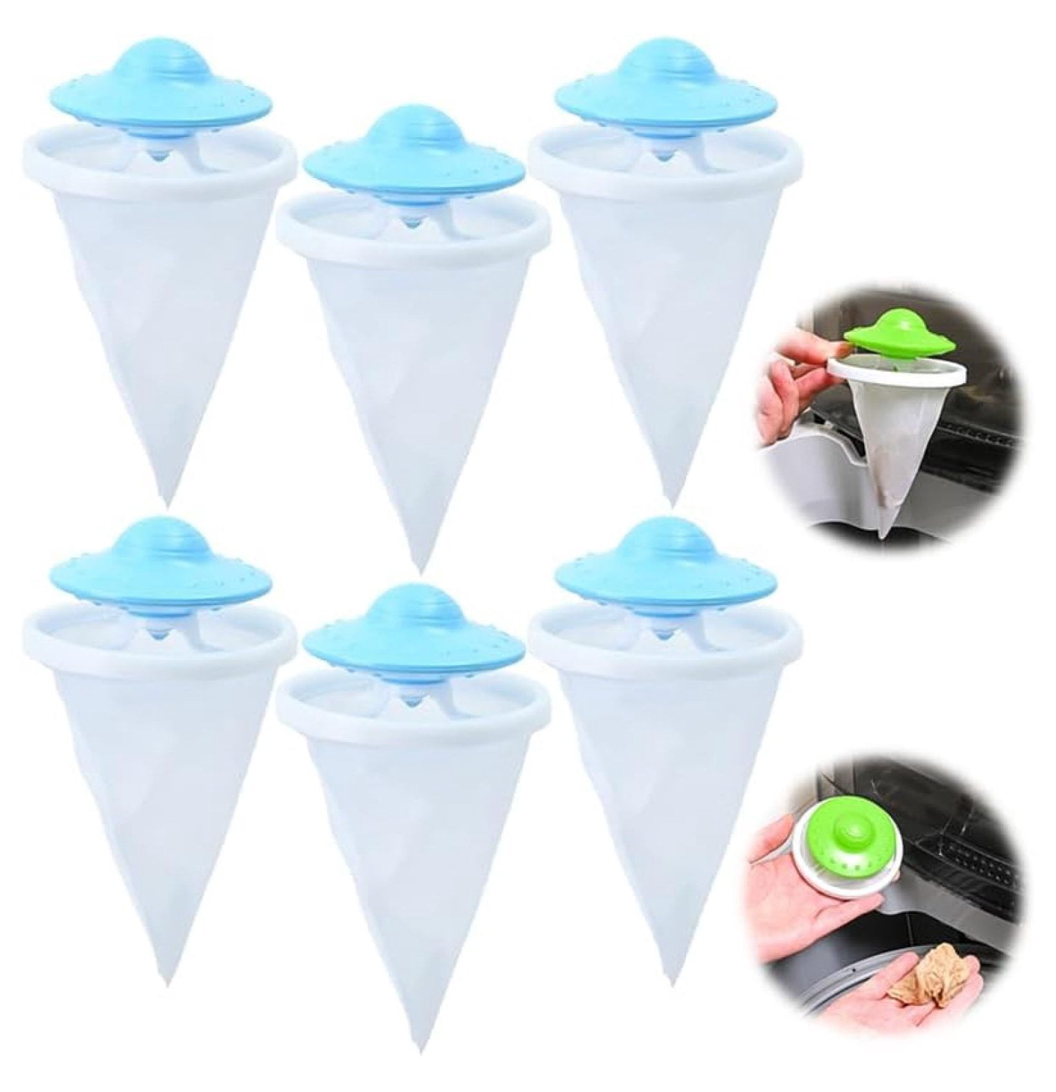 Lint Catcher for Laundry, 2024 Upgrade Floating Hair Filtering Mesh ...