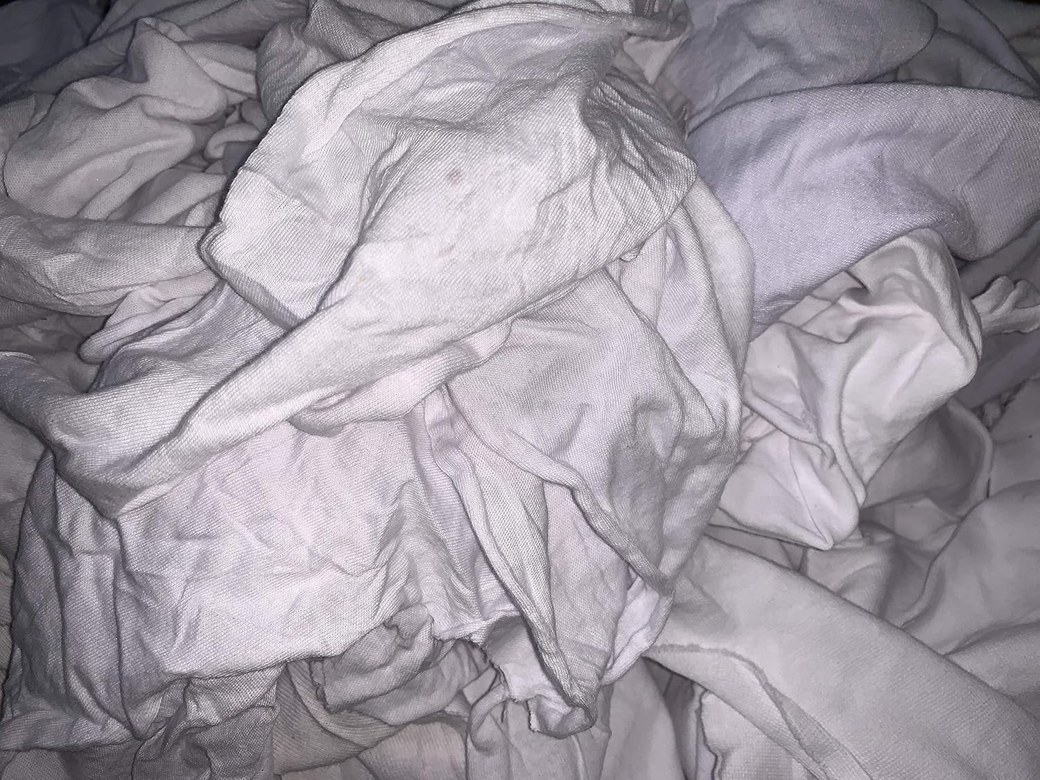 Lint Free White Knit Cotton Rags-Painter-Stainer-Oil-Dirt-All-Purpose ...