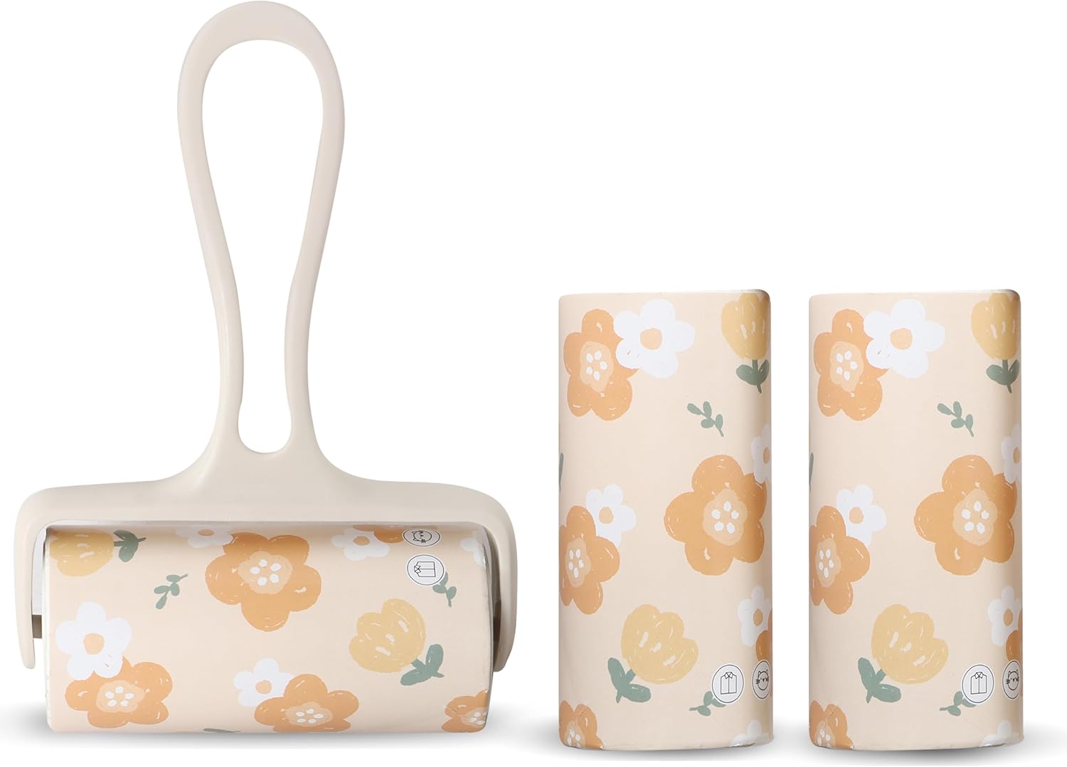 Lint Rollers, Remover for Clothes, 1 Handle with 3 Refills, 180 Total ...