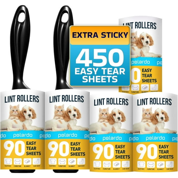 Lint Rollers for Pet Hair, Sticky, Remover Couch, Clothes Furniture and ...