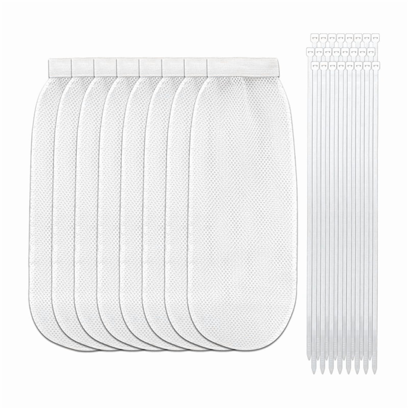 Lint Trap and Cable Ties Set for Washing Machine, Includes 8 Nylon Mesh ...