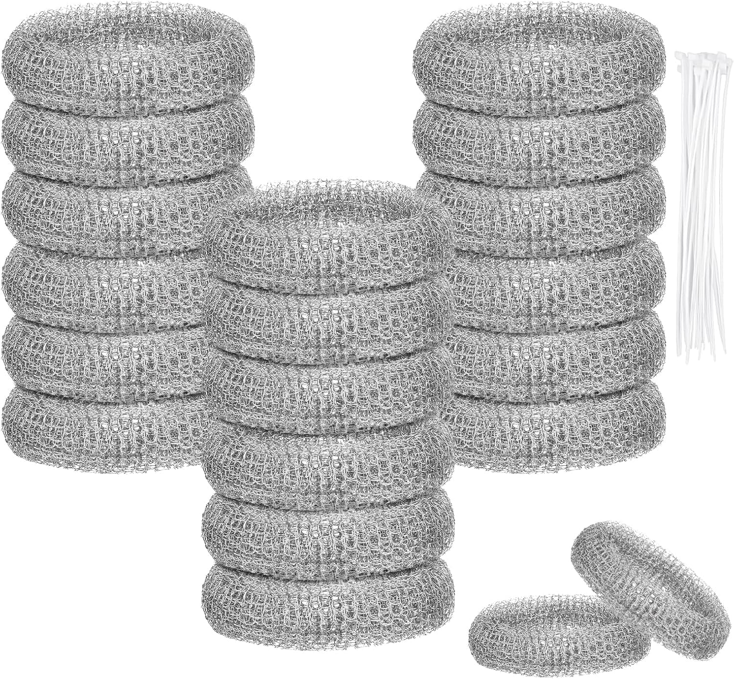 Lint Traps for Washing Machine Hose, 20 pcs Stainless Steel Lint Snare ...