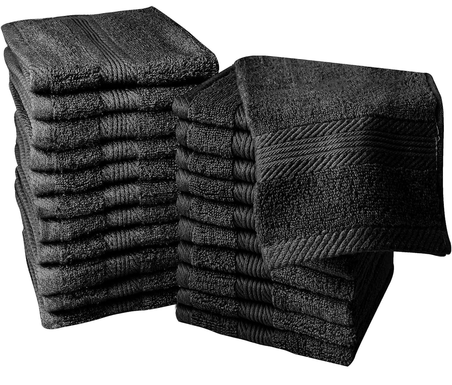 Linteum Textile 100% Cotton Bleach Proof Washcloths, 13x13 Inches [Pack ...