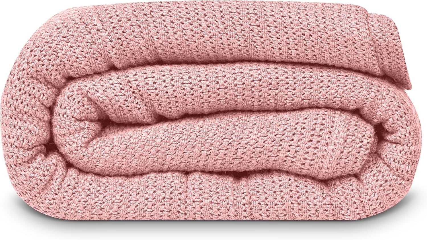 Linteum Textile 100% Cotton Leno Weave Blanket (Rose, Queen) 90x90 ...