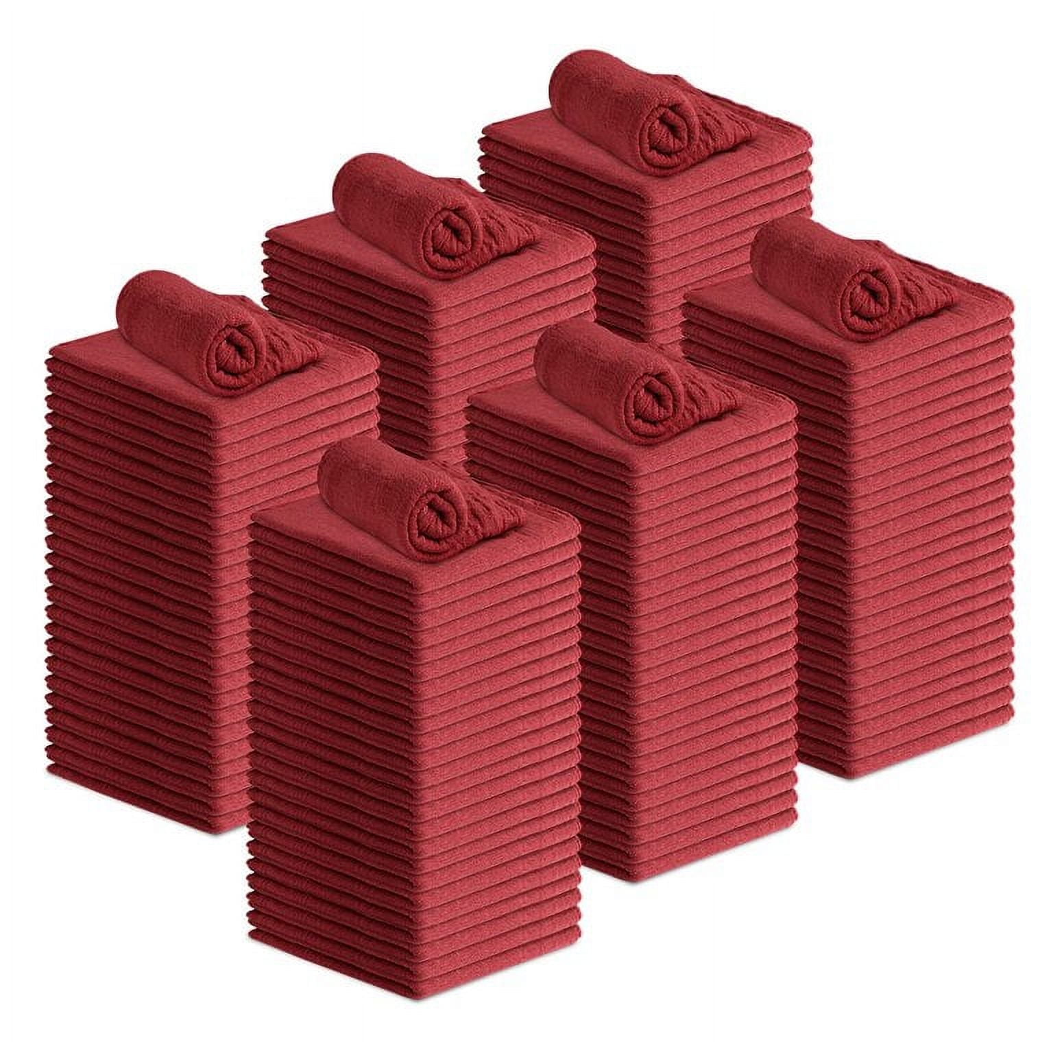 Linteum Textile 100% Cotton Shop Towels - Absorbent Shop Rags (50-Pack ...