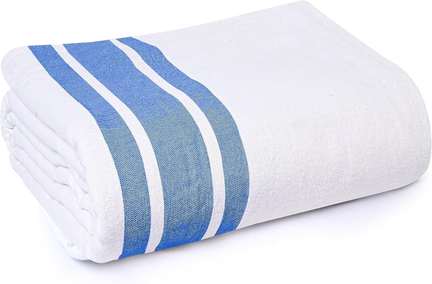 Linteum Textile Cotton Blended 70x90 in Bath Blanket, 1.75 lb. White ...