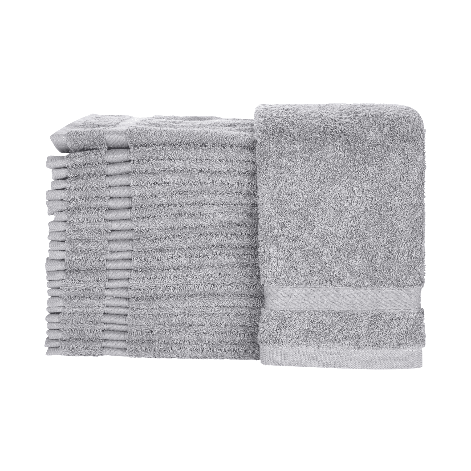 Linteum Textile Grey 12 Pack Luxury Hand Towel - 16x27 Inches, Premium ...
