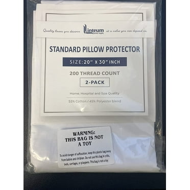 "Dependable Industries Waterproof Vinyl Pillow Protectors, 4 Pack, 20 ...