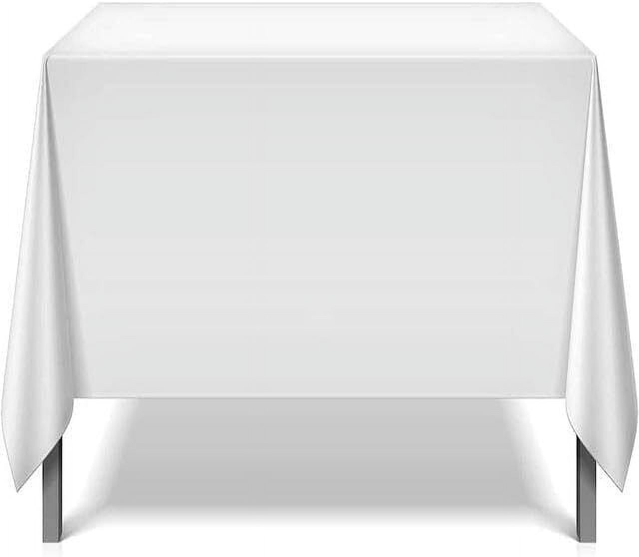 Linteum Textile Supply White Polyester Tablecloths - Wrinkle Resistant ...