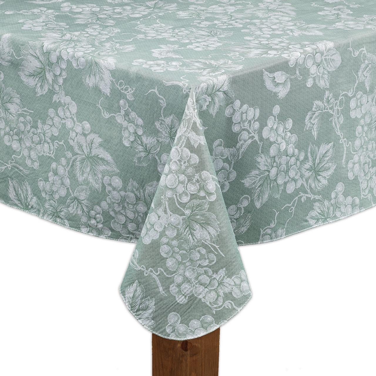 Lintex Linens Grapevine Indoor/Outdoor Vinyl Tablecloth Sage 60"x104 ...
