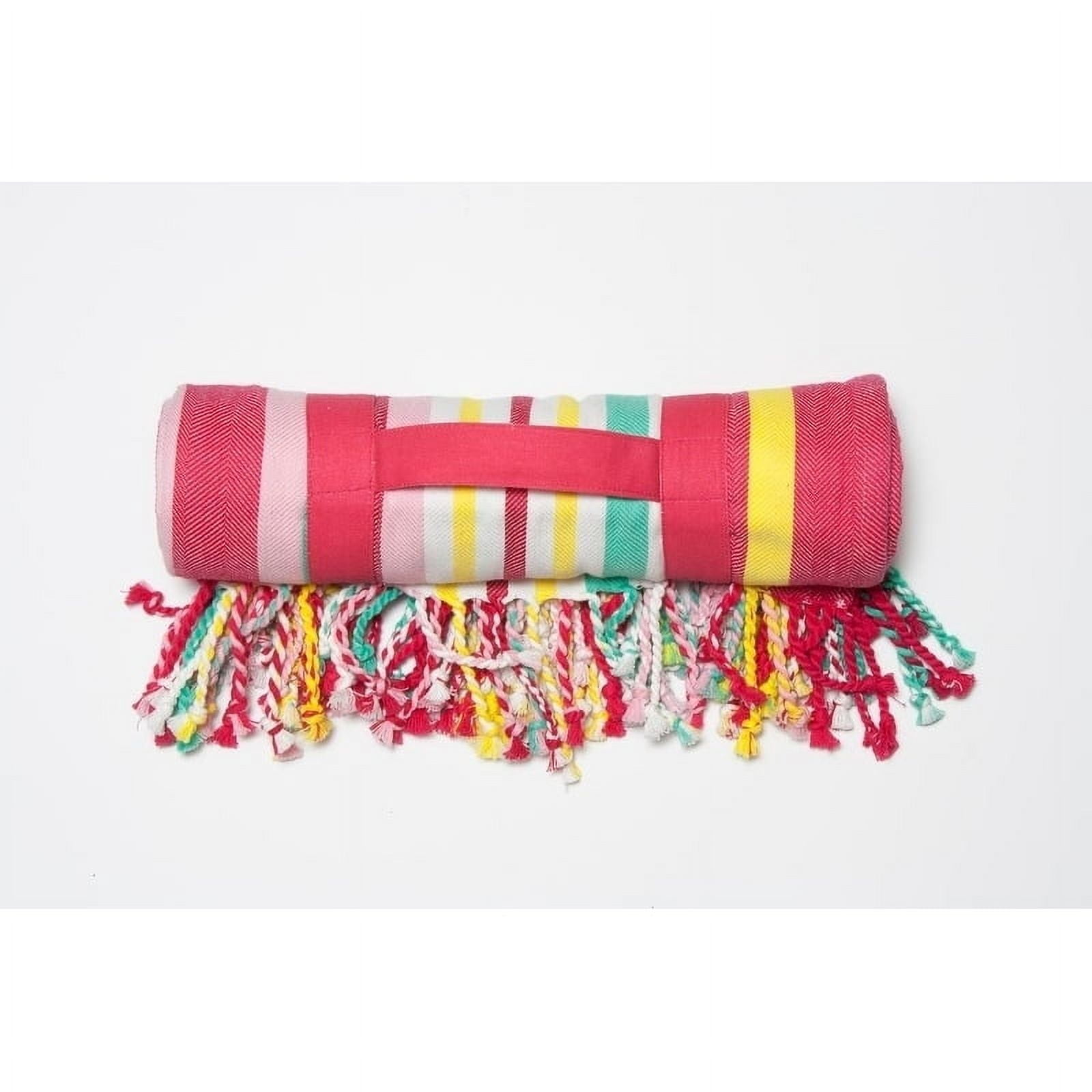 Lintex Linens Heavy Fringe Blanket Cotton Fire Island - Walmart.com