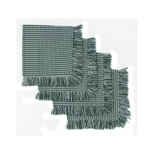 Lintex Linens Homespun Check Hunter 100% Cotton Napkin (Set of 4 ...