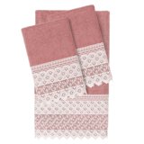 Linum Home Textiles 100% Turkish Cotton Aiden 3PC White Lace ...