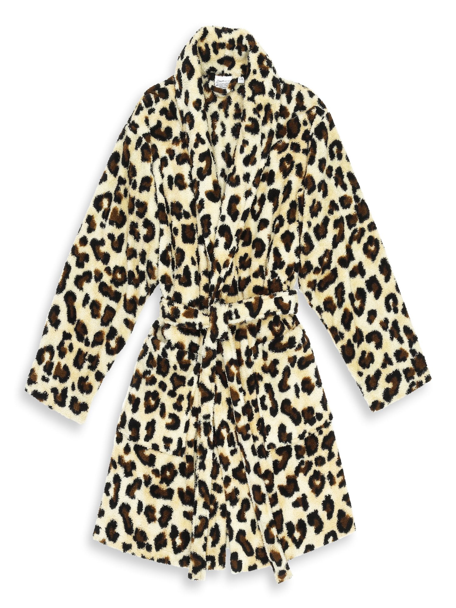 Linum Home Textiles Super Plush Leopard Print Bathrobe Color: Leopard ...