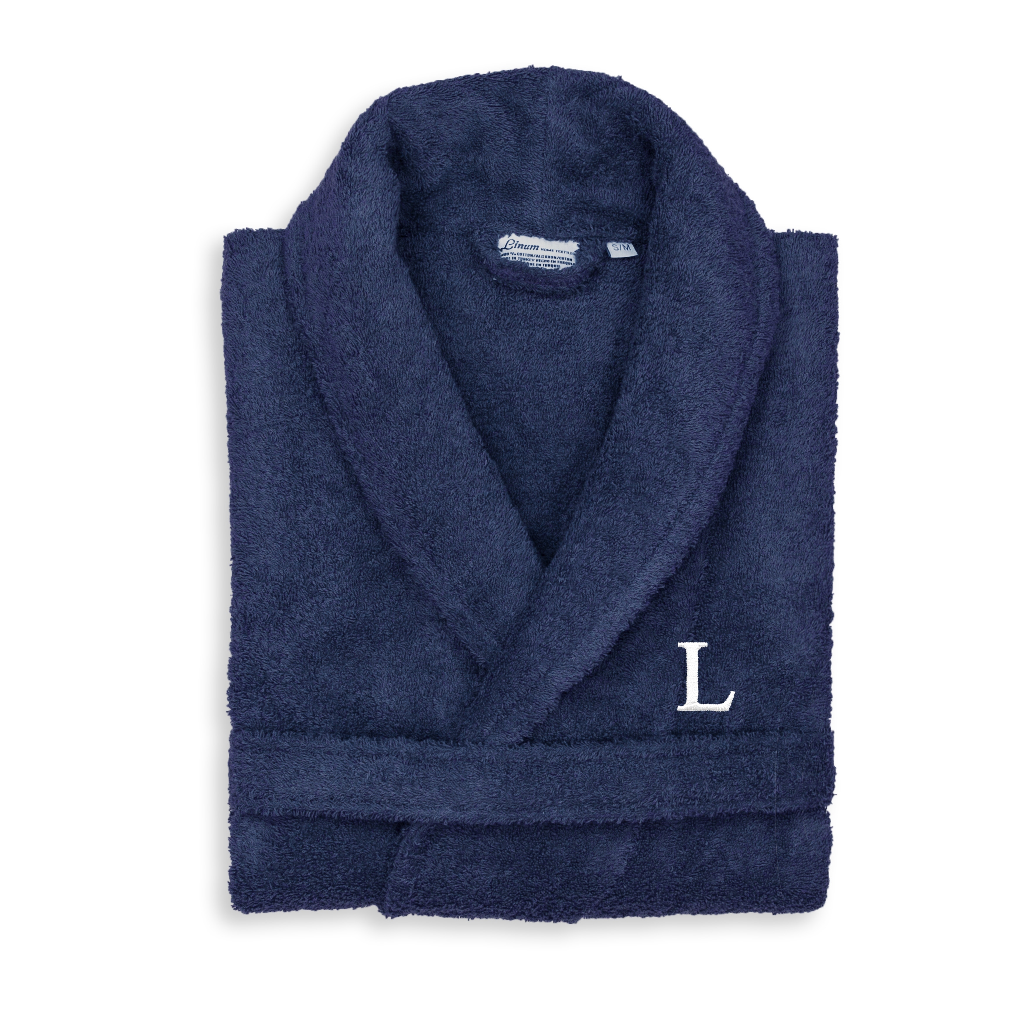 Linum Home Textiles Turkish Cotton Personalized Unisex Terry Bathrobe ...