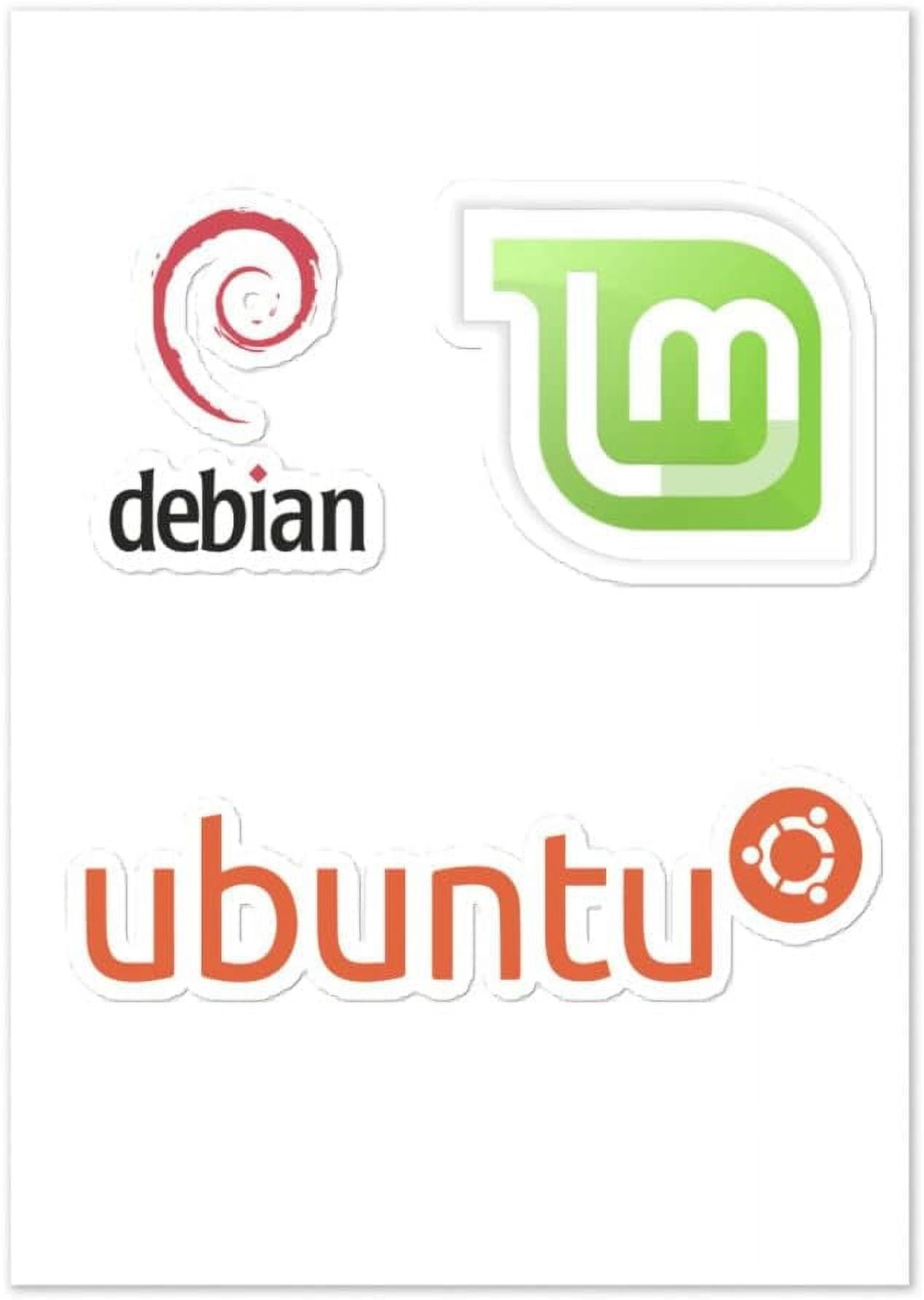 Linux Sticker Sheet, Ubuntu, Linux Mint, Debian - Walmart.com