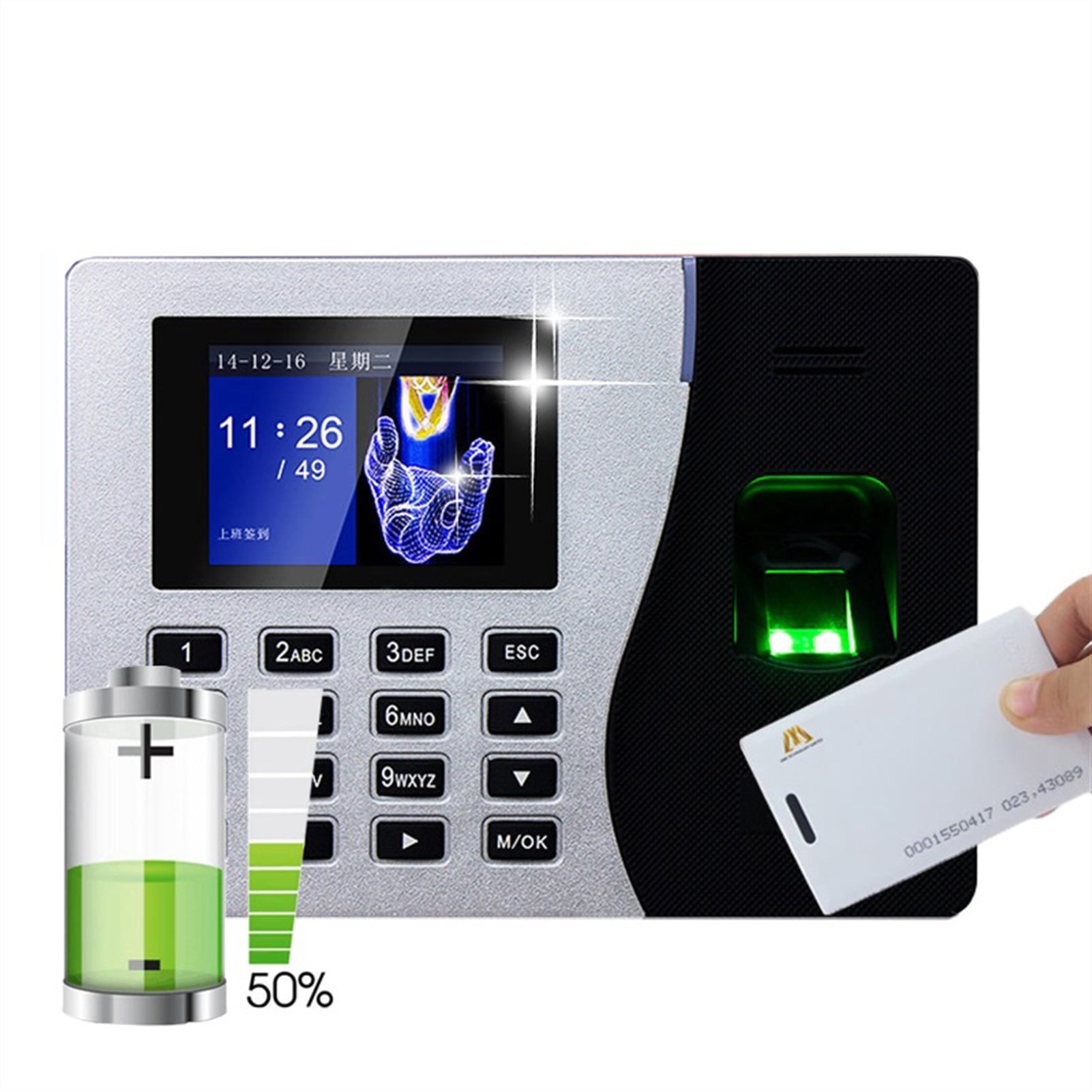 Linux System TCP/IP USB Biometric Fingerprint Time Clock Office ...