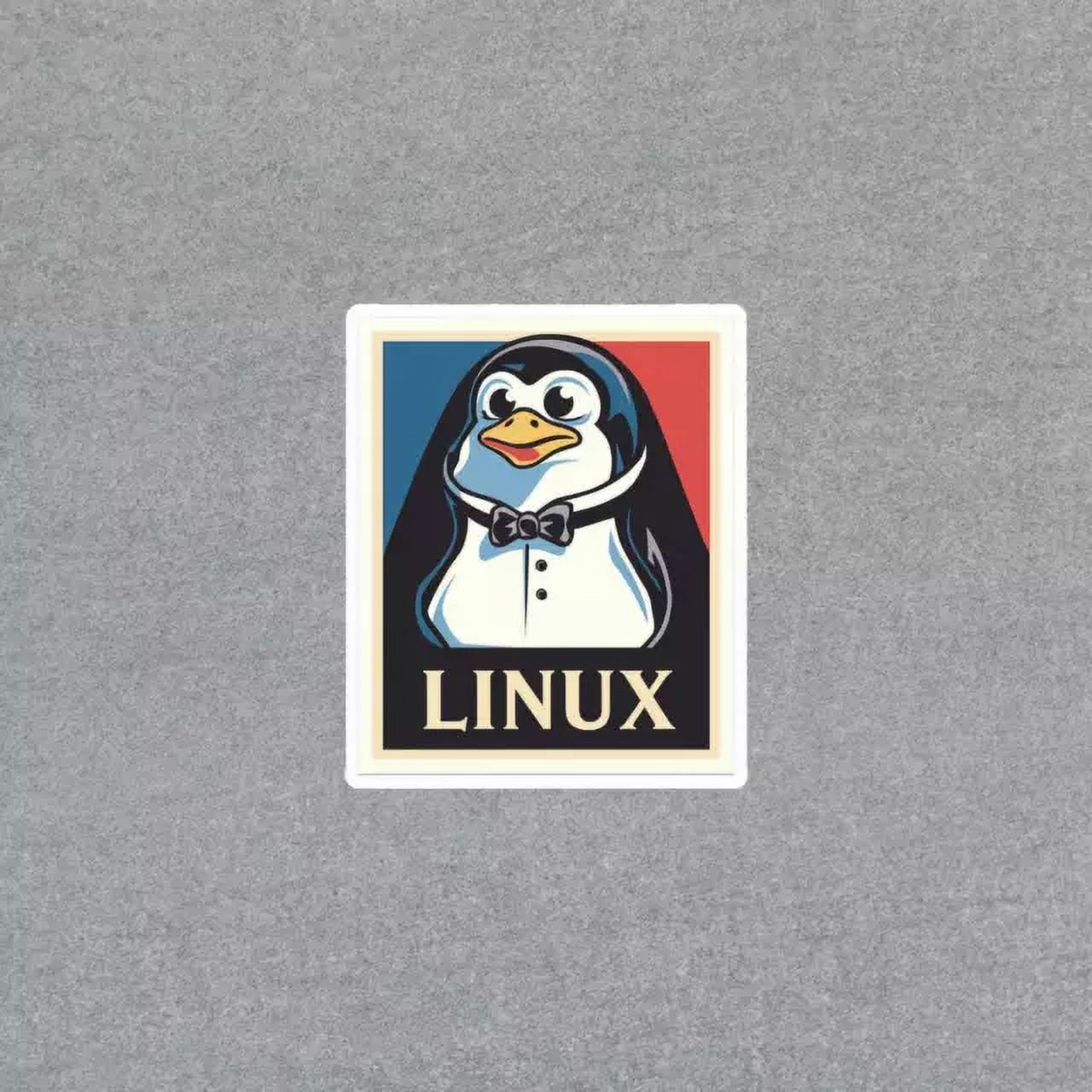 Linux Tux Penguin Retro Pop Art Sticker For Geeks And Hackersphone ...